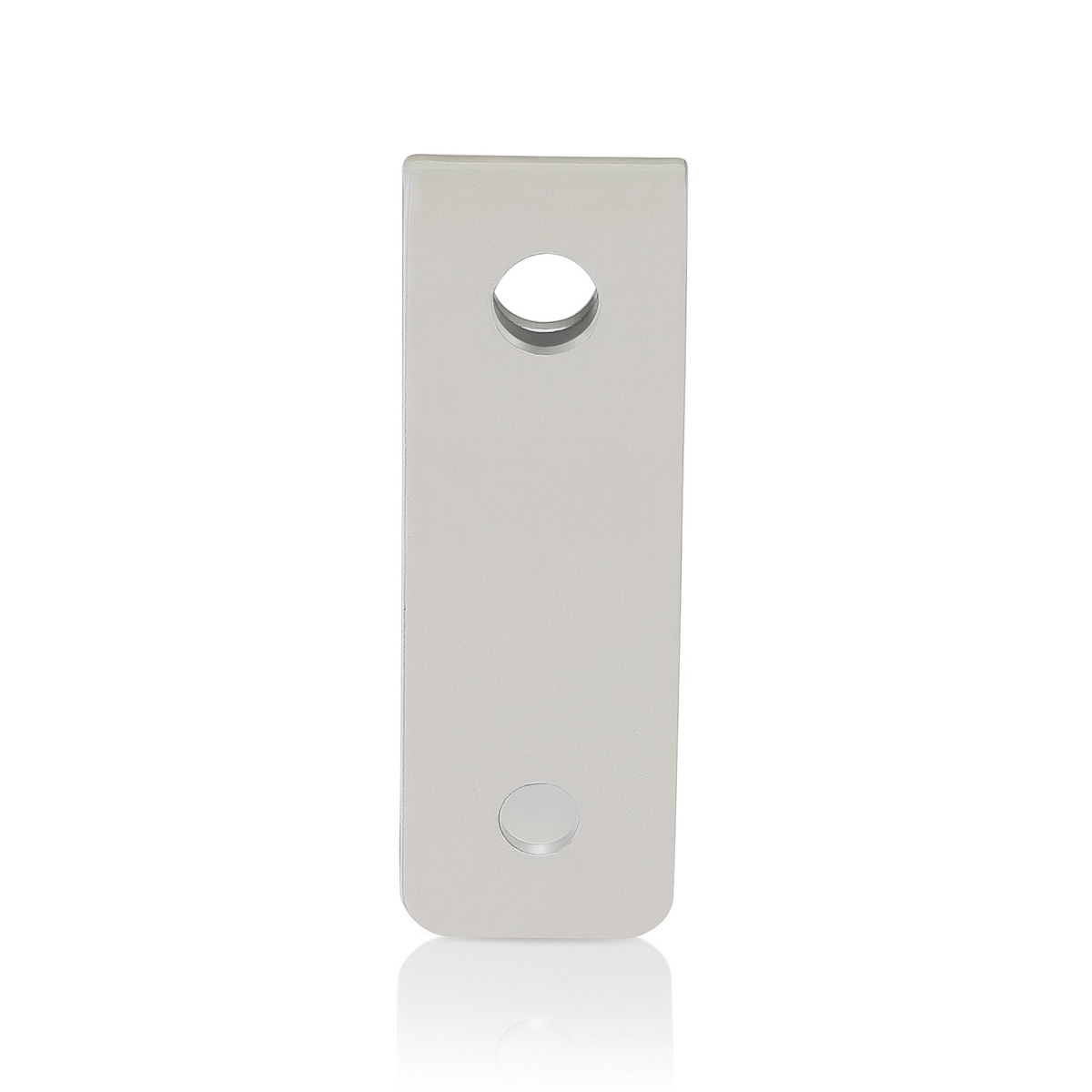 1/2'' Aluminum White Color Sign Hanger For Panels Up To 1/2'' | MBS Hanging