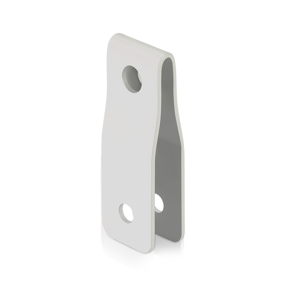 1/2'' Aluminum White Color Sign Hanger For Panels Up To 1/2'' | MBS Hanging