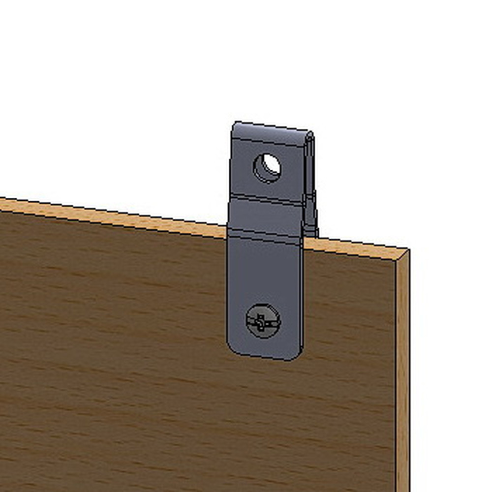 3/4'' Stainless Steel Sign Hanger For Panels Up To 3/4'' | MBS Hanging