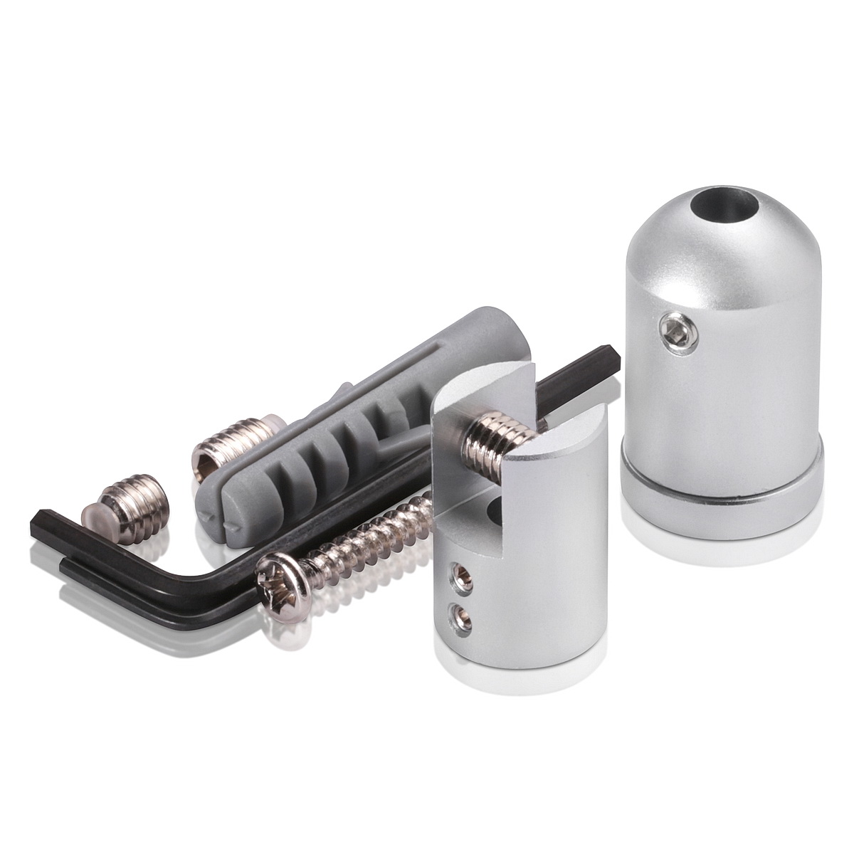 Ceiling Suspended Kit for Rod - Clear Anodized Aluminum, (M6 Reverse ...