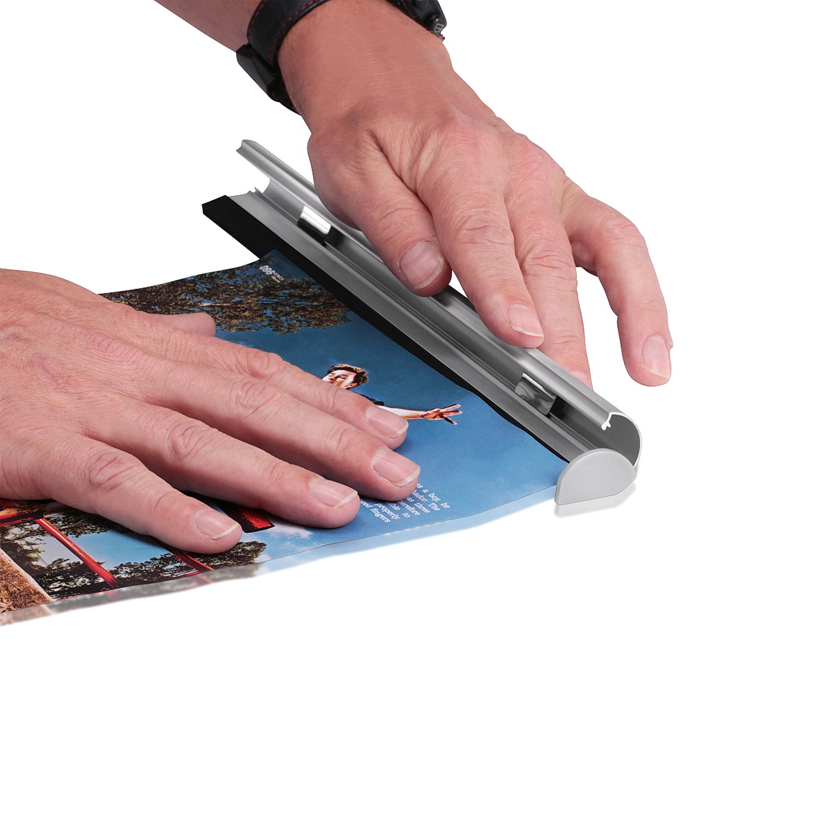 2 Pieces of Aluminum Silver Banner Rails, Hinged Easy Snap Open System ...