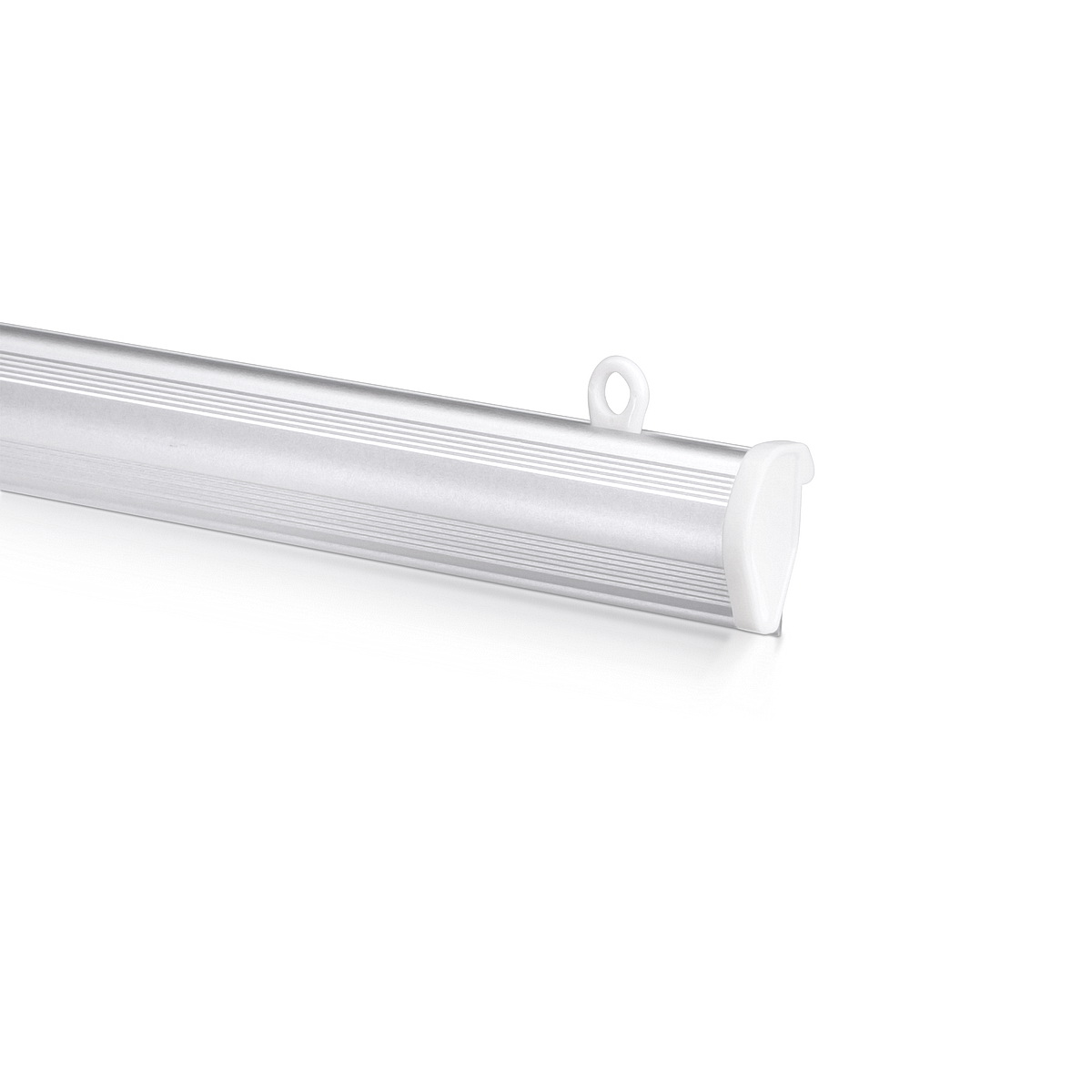 Aluminum Silver Banner Rails with Rollers, 11'' Length | MBS Hanging