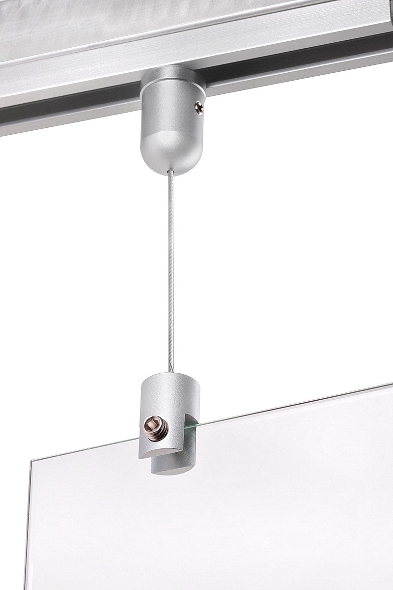 Ceiling Suspended Cable Kit Heavy Duty - Clear Anodized Aluminum ...