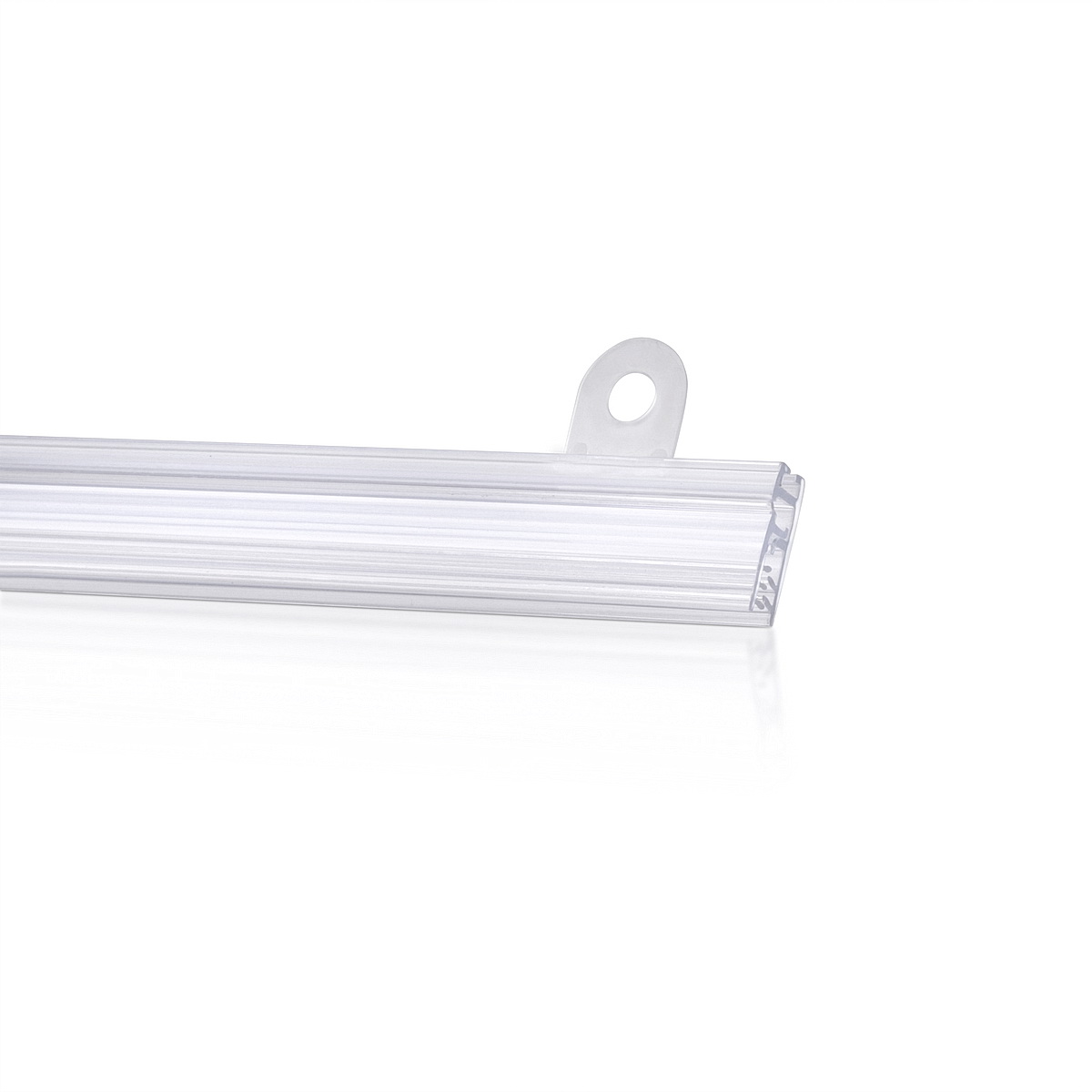 Clear Plastic Banner Rails, Hinged Easy Snap Open System, 8.5'' Length ...